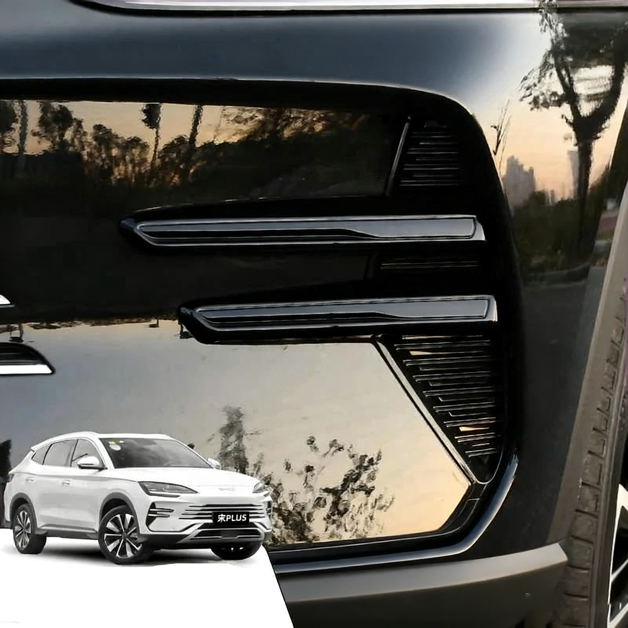 Seal U Sealion 6 Car Fog Light Garnish Warrior Grille Sticker Kit – RHD ...